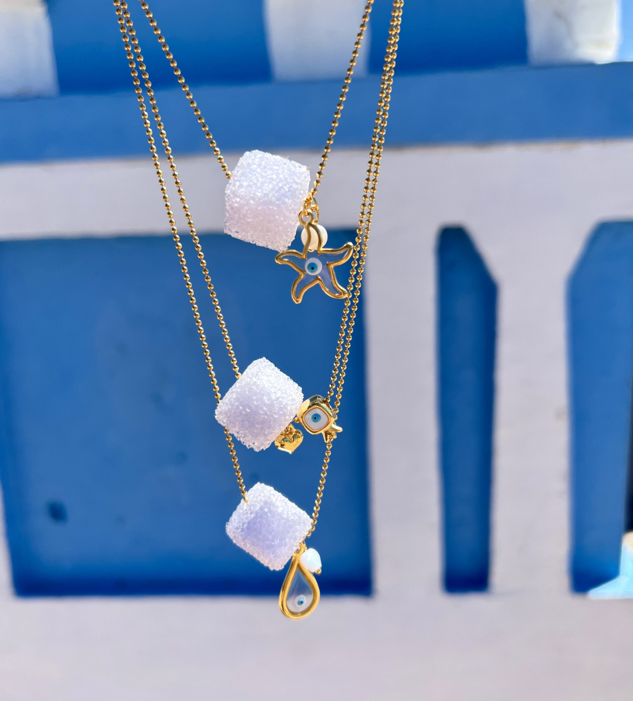 White Sugar Cube Necklace - SugarGems Jewels
